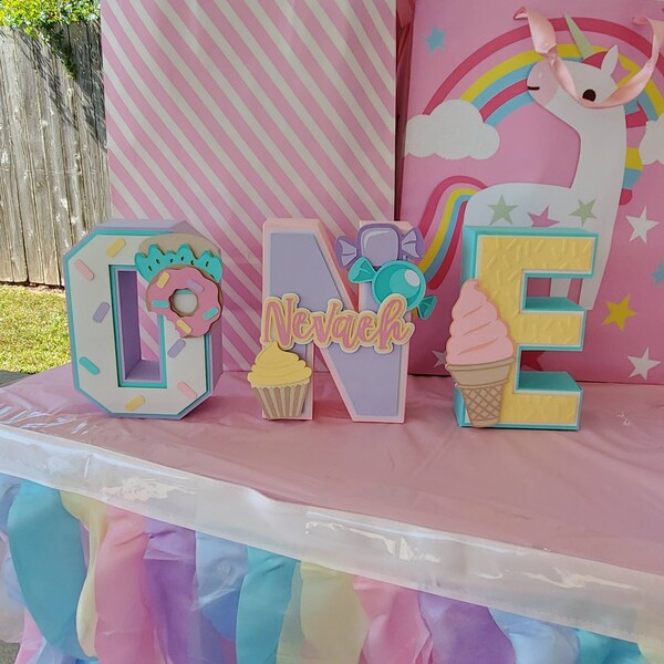 Sweet One Cake Topper/ Number Cake Topper/ Sweet One Smash Cake Topper ...