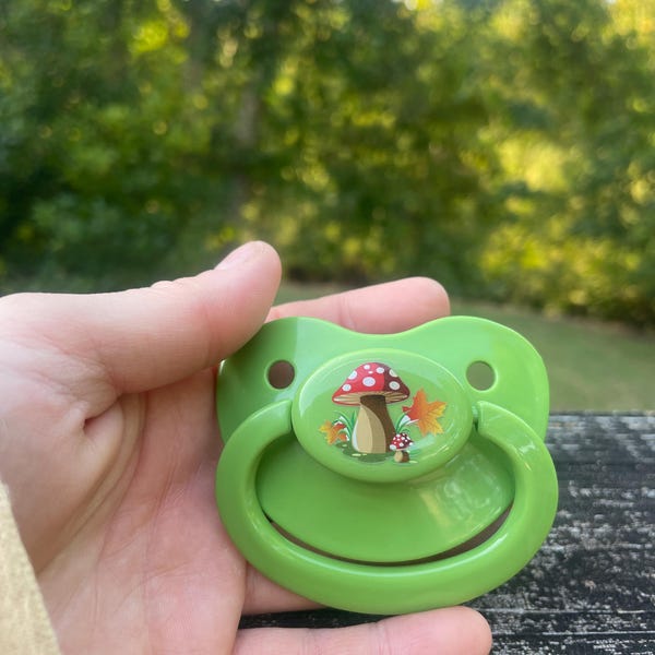 Adult Pacifier Pink Cow ABDL Adult Baby Pacifier for Soothing and Age ...