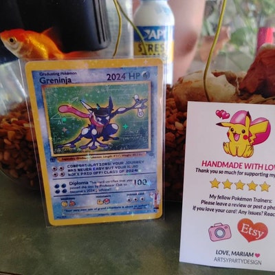 Pikachu Graduation Card, Pikachu Graduation Gift, Pokemon Graduation ...