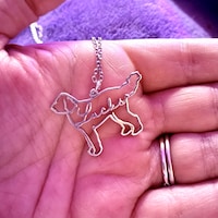 Custom Dog Necklace With Name,personalized Jewelry for Women,animal Dog ...