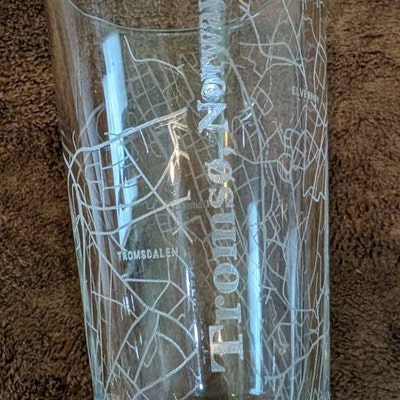 Custom City Map on Pint Glass, Whiskey Glass, Wine Glass, or Beer Can ...