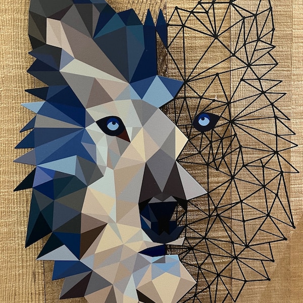 Metal Wolf Wall Art, Wolf Wall Decor, Wolf Gifts for Men, Animal Wall ...