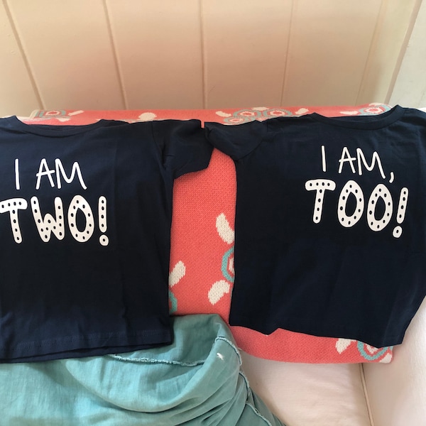 2nd Birthday Shirts | Twins Birthday Shirts | Second Birthday ...
