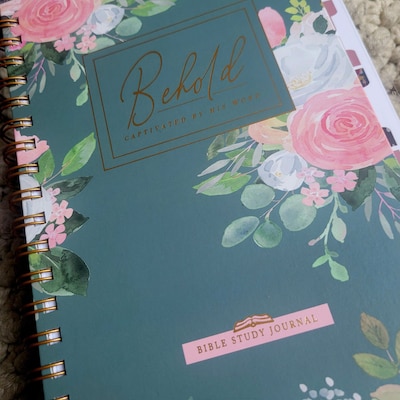 GUIDED BIBLE STUDY Journal / Scripture Writing Journal / Bible ...