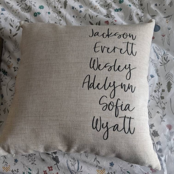 Name Pillow Covers - Personalized Name Pillow - Name Throw Pillow Cover ...