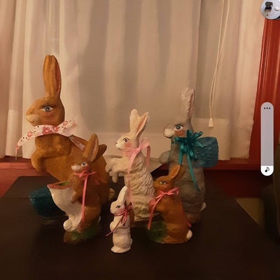 Unfinished Paper Mache Bunny W/hollow Basket on Back - Etsy