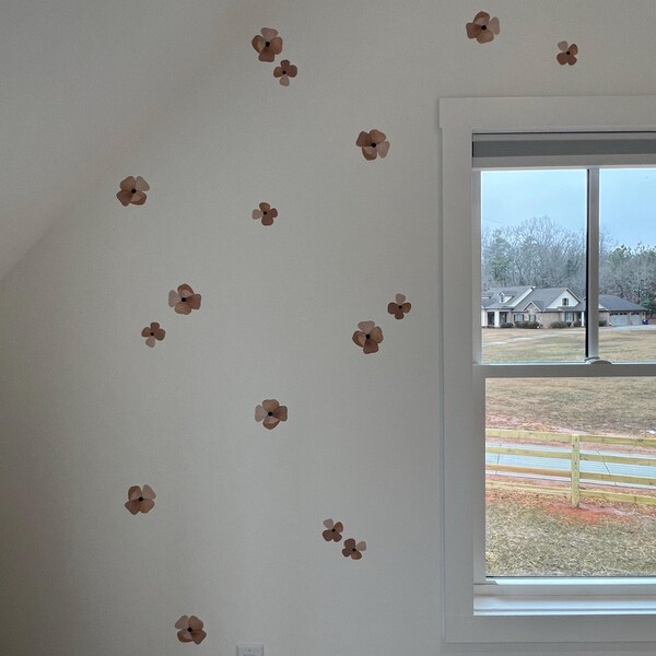 Wild Flower Wall Decal Border Easy to Apply Peel and Stick Meadow ...