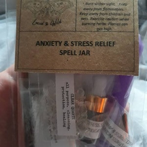 Anxiety Relief Spell Spell Jar Spell Candle Anxiety Stress - Etsy