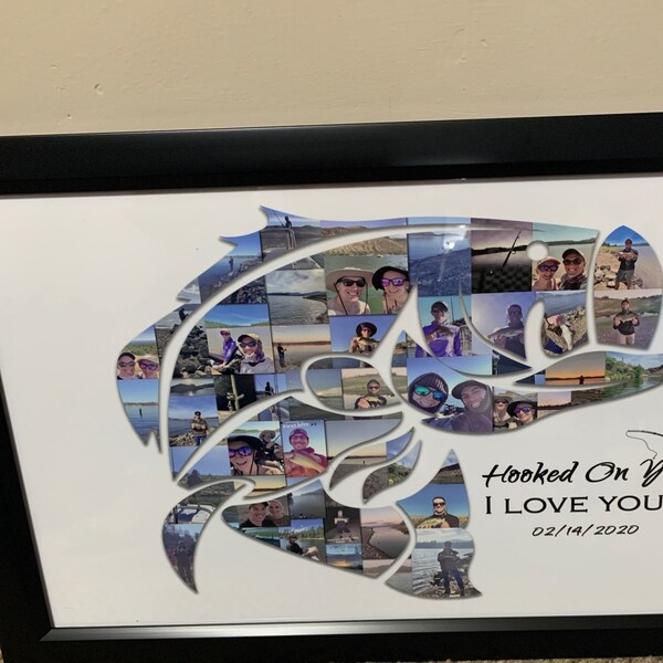 Bass Fish Photo Collage | Bass Fishing | Bass Fish SVG | Bass Fishing ...