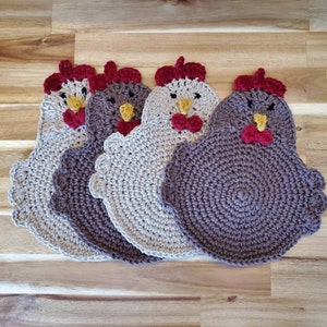 Crochet Pattern for the Swanky Chicken Trivet Potholder PDF | Etsy