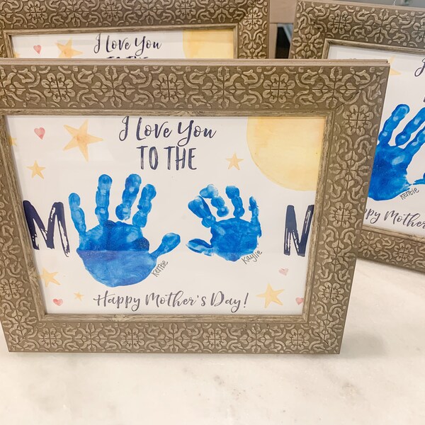 I Love You to the Moon and Back, Mother's Day Gift From Kid to Mom ...