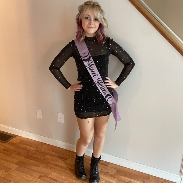 Birthday Witch With Moons Sash,coven Sash, Gothic Birthday Party Sash ...