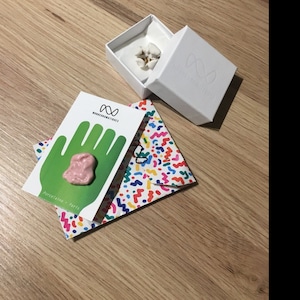 Chewing Gum Pins, Pink Porcelain. Bubble Gum Food Jewel. Candies Sweets ...