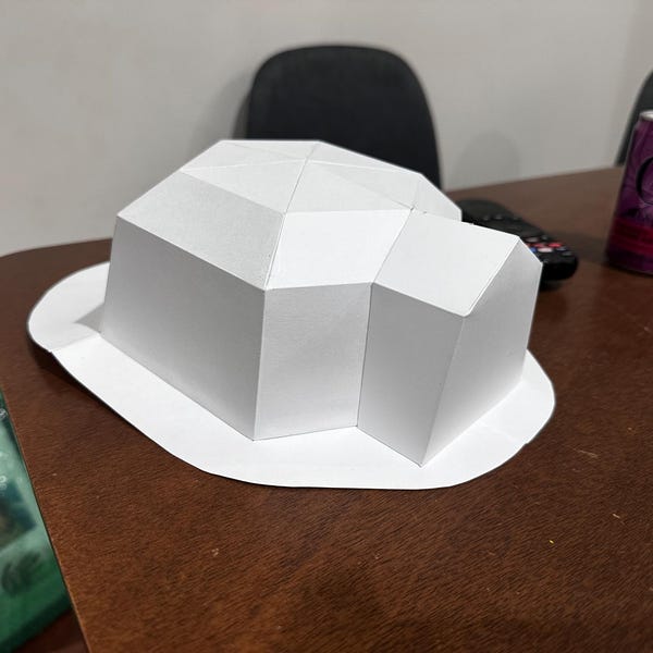 Hawk Helmet Armor Cardboard Craft Template DIY Plan - Etsy