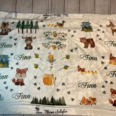 Aqua Sublimation Baby Blanket, 100% Polyester Baby Blanket for ...