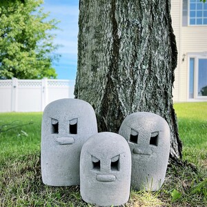 Funny Stone Stone Face Figurine Meme Funny Stone Stone - Etsy