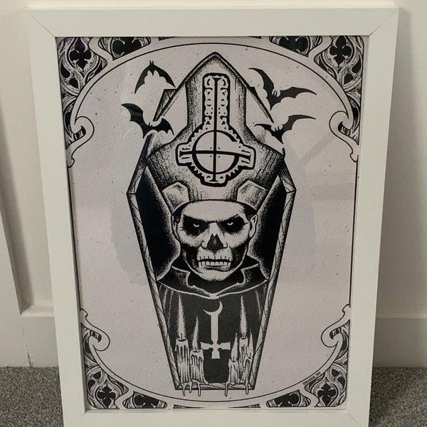 Papa Emeritus - Ghost - Art Print - A4 - Etsy