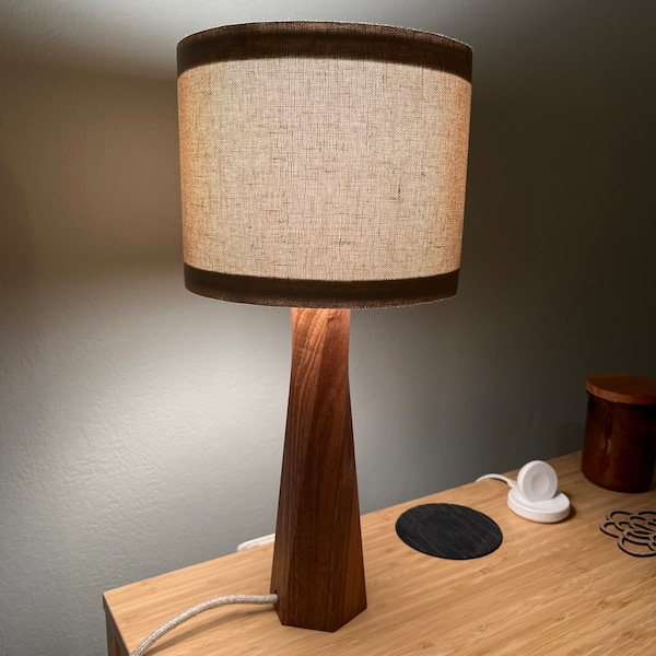 Table Lamp DISTORTION | Wood Table Lamp | Bedside Lamp | Wooden Lamp ...