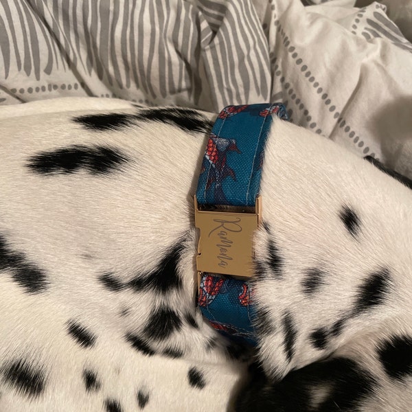 Personalized Laser Engraved Japanese Koi Fish Collar, Quick Release ...
