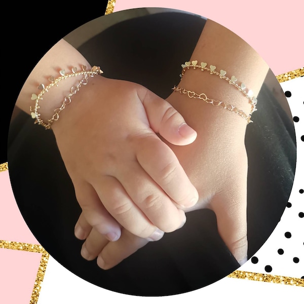 Gold Filled Heart Chain-toddler Bracelet-easter Outfit-easter Basket ...