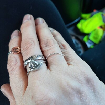 Star Fall Ring Band Rings Silver ACOTAR Inspired Ring Sterling - Etsy