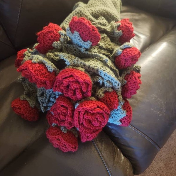 Fluffy Bouquet Blanket™ Crochet Pattern PDF - Instant Download - Etsy