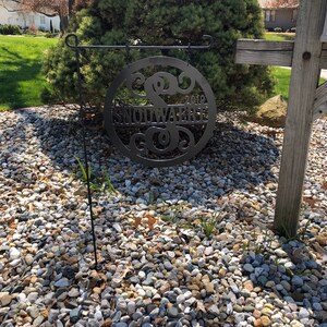 Custom Last Name Garden Flag Last Name Sign for Wall Established Sign ...