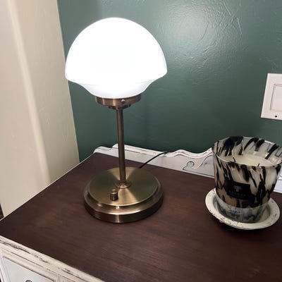 Wall Sconce With White Glass 8 White Gourd Shade and Adjustable Arm - Etsy