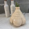 Ceramic Garlic Pot, Garlic Keeper, Pottery Garlic Holder, Cottage ...