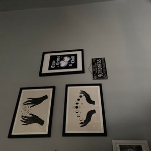 Moon Hands Art Print - Etsy