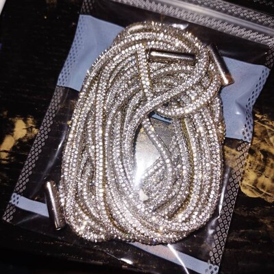 Rhinestone Shoe Lace Kit Rhinestone String Draw String Kit - Etsy