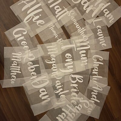 Htv Iron on Vinyl Words Any Words Names Stickers Decals All Sizes and ...