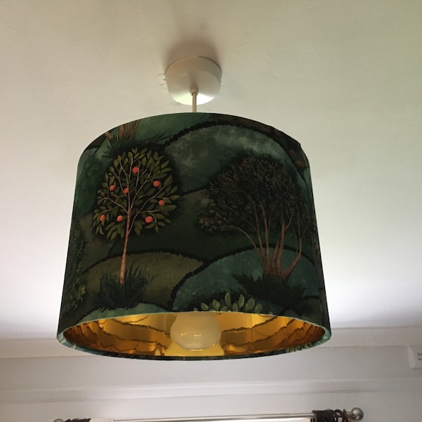 Handmade Lampshade, Apple Trees, Rolling Hills Gold Mirror, Modern and ...