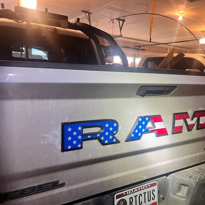 RAM REBEL Tailgate Emblem Decals 2016 2017 2018 USA Designs and Solid ...