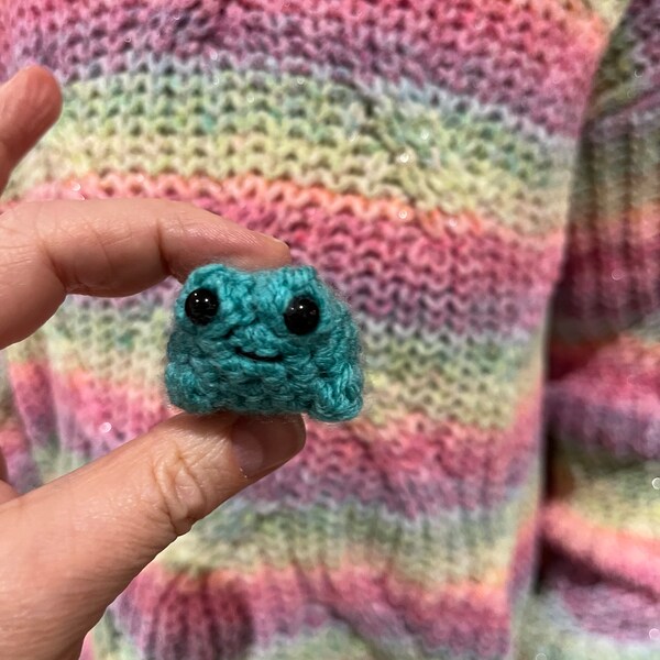 No-sew Crochet Mini Stackable Frogs PDF PATTERN | Chunky Frogs Pattern ...