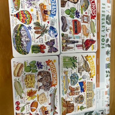 Florida Print, State Symbols, Illustration, State Art, Key West,miami ...