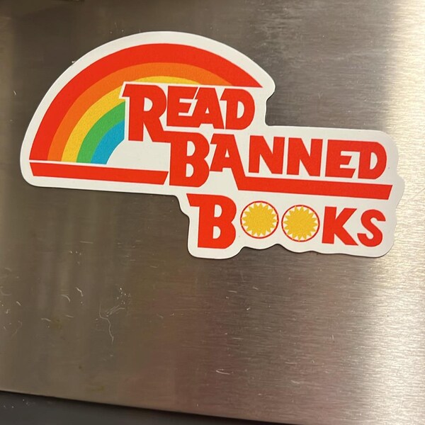 Read Banned Books Sticker | Reading | Banned Books | Book Ban | Gifts ...