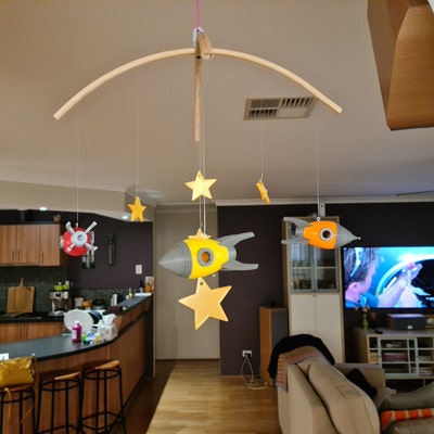 Baby Mobile Frame // Crib Mobile Frame // Nursery Mobile Frame // Cot ...