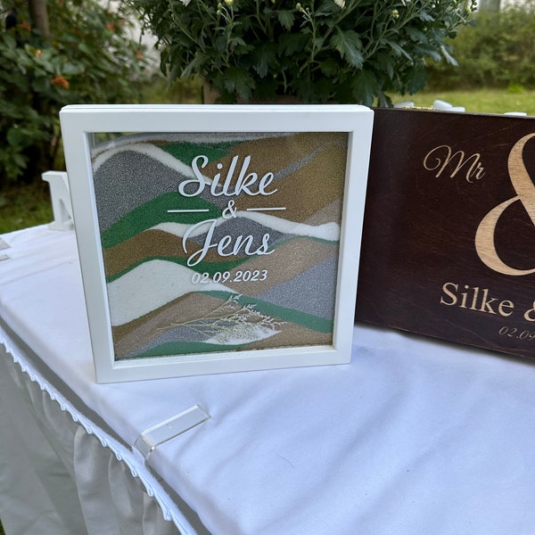 Sand Ceremony Frame for Wedding / Sand Ceremony Unity Wedding Box ...
