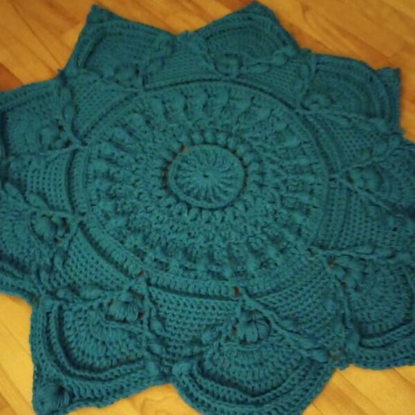 CROCHET PATTERN Crochet Rug Pattern Doily Pattern Doily Rug Crochet ...