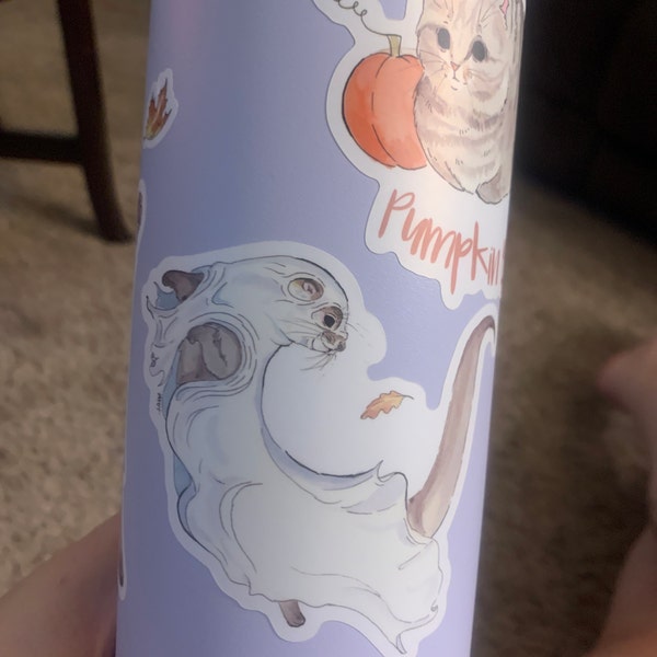 Spooky Ghost Otter Sticker - Etsy