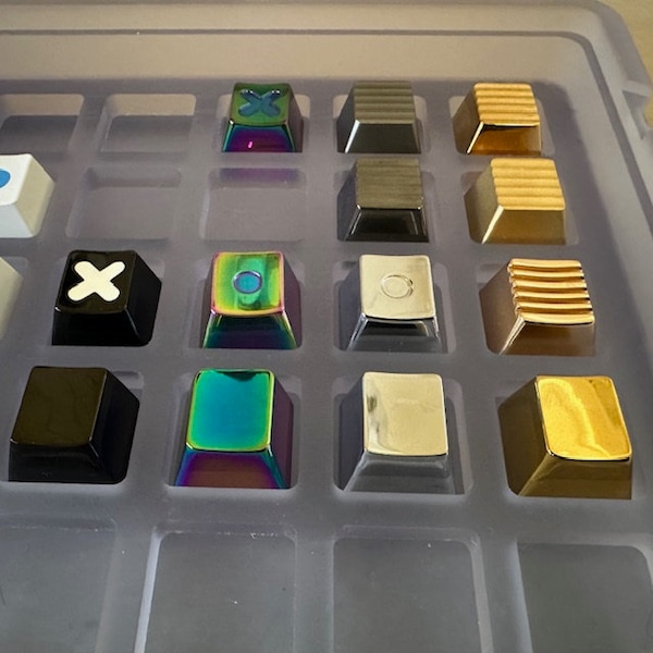Valorant Engraved Solid Steel Artisan Gold Silver Metal Keycap Cherry ...