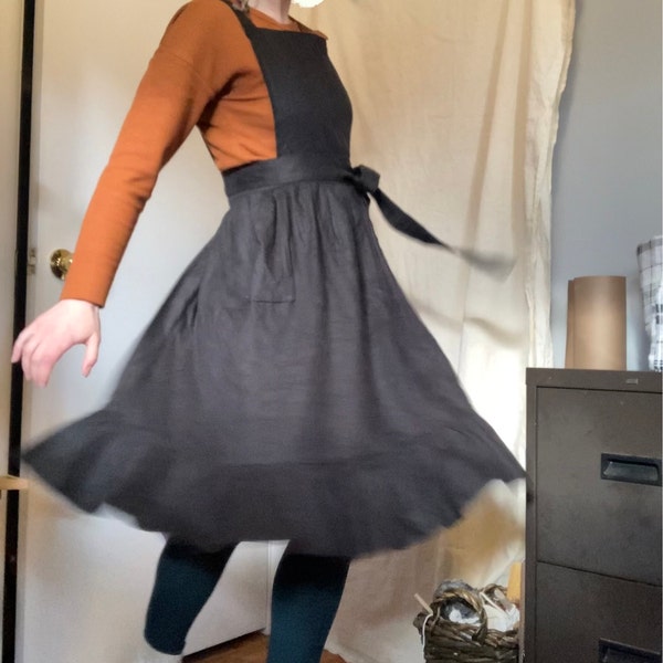 Pinafore Dress Pattern - Apron Pattern PDF for Women - Vintage Women ...