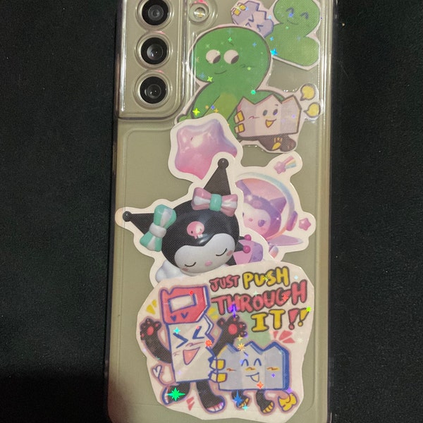 Saw and Gaty Holographic Vinyl Sticker - BFDI / BFB / TPOT - Water ...