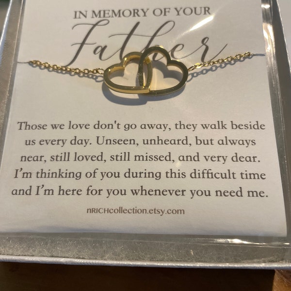 Loss of Father Gift Grief Gift Father Remembrance Necklace Sympathy ...