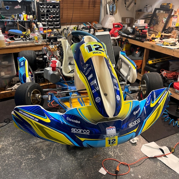 Tony Kart Graphics Kit for a OTK M7 Go Kart | Very Thick Decals - Etsy