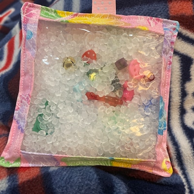 Chapstick / Lip Gloss Holders With Lobster Clasp Fabric 3 1/4 X 1 3/4 ...