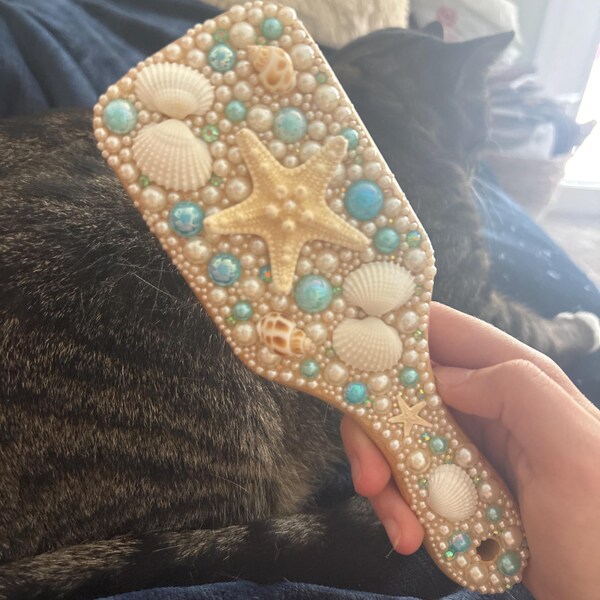 Mermaid Inspired Hairbrush - Etsy