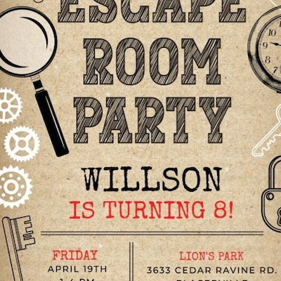 Escape Room for Kids Printable Party Game Science Lab Escape Room Kit ...