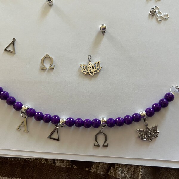 Delta Greek Charms Stainless Steel, Greek Alphabet Charms, Jewelry ...